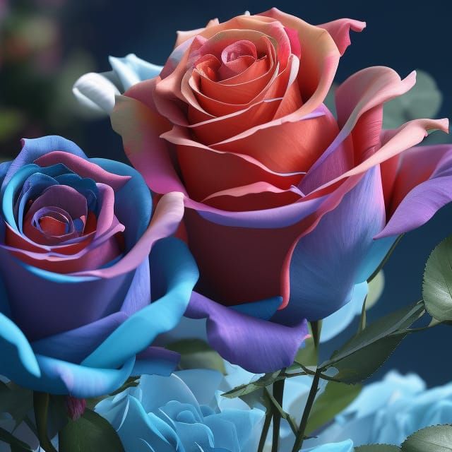 Roses - AI Generated Artwork - NightCafe Creator