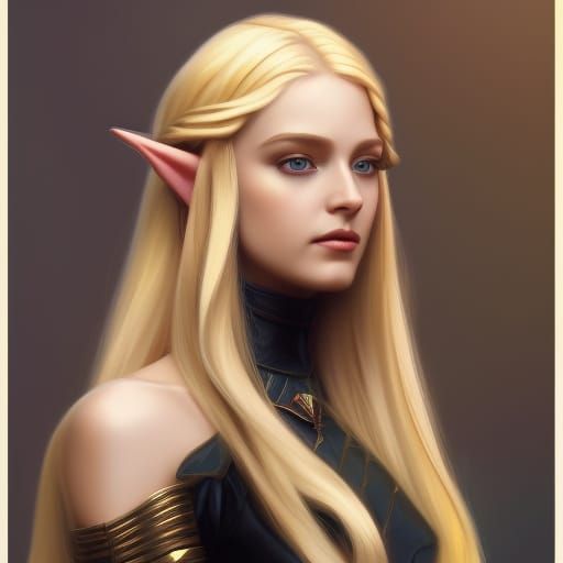 Beautiful Zelda with long blonde hair - AI Generated Artwork ...