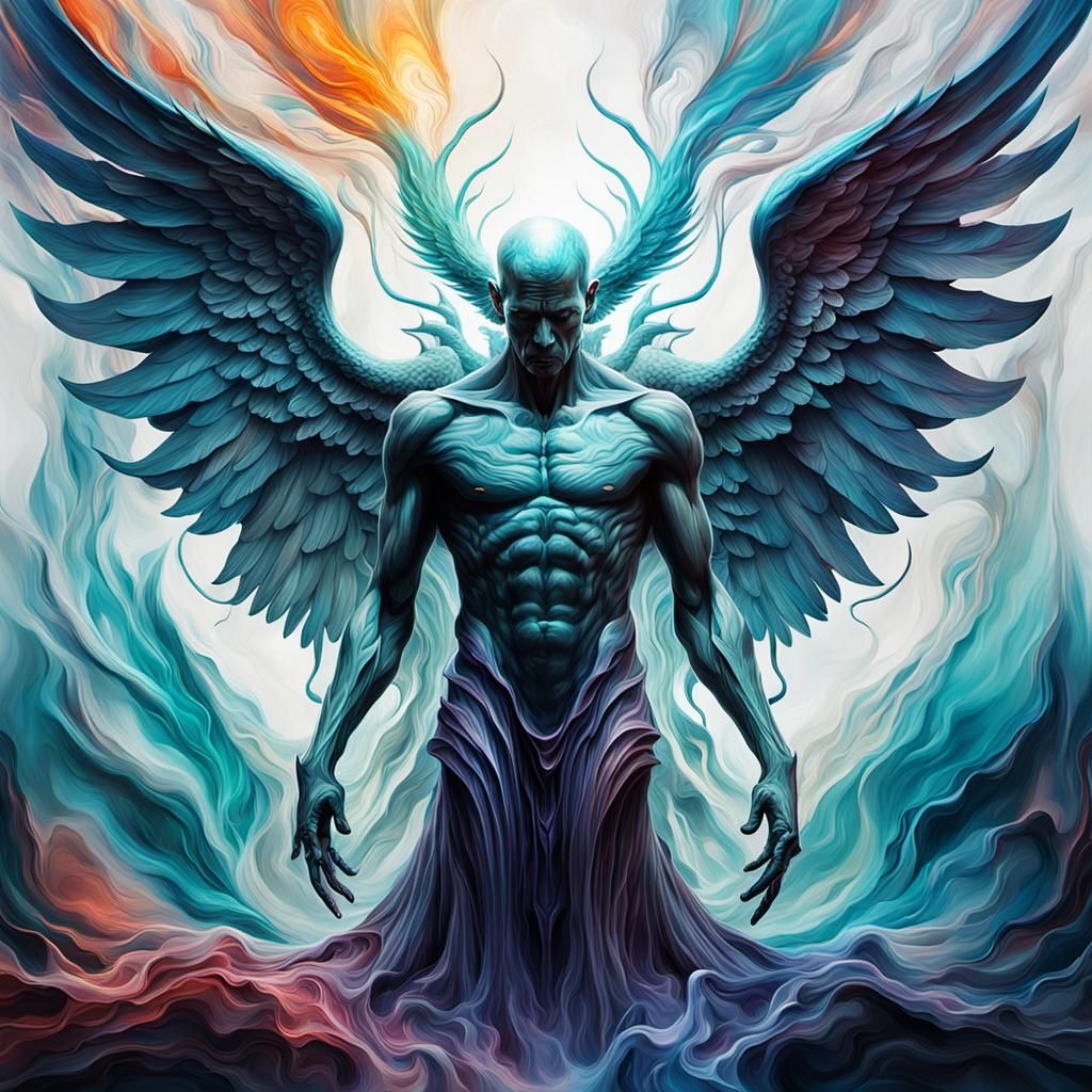 Fallen Angel - AI Generated Artwork - NightCafe Creator