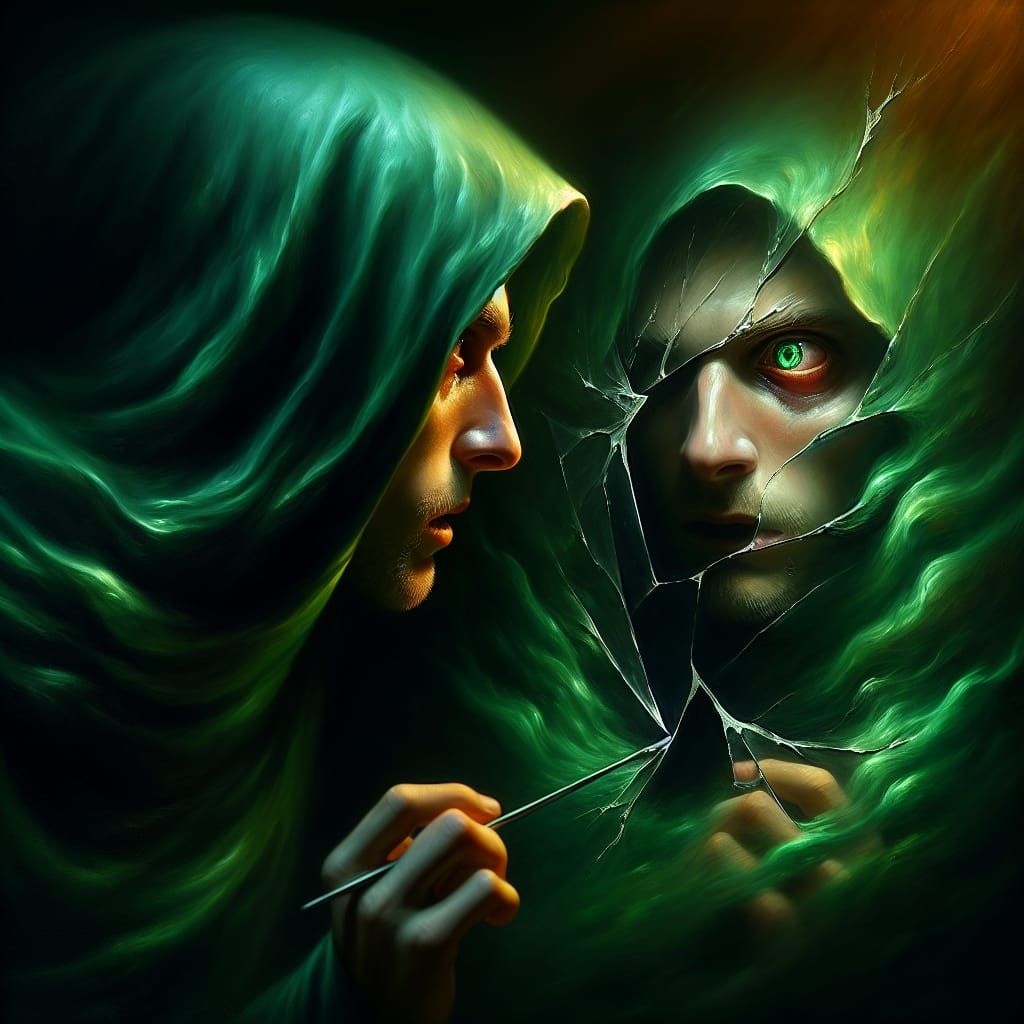 Green With Envy - Tormented Soul in Emerald Shadows