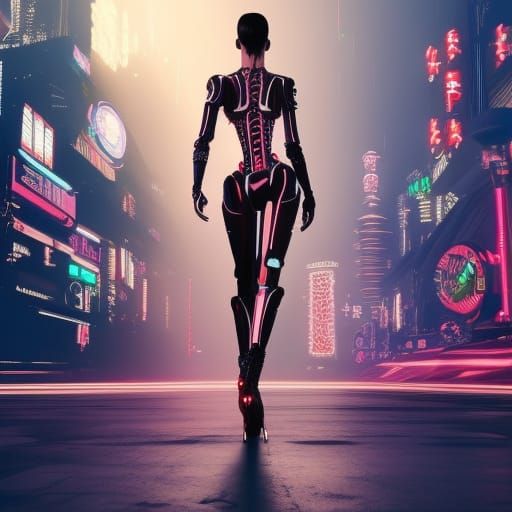 Future Fashion catwalk - AI Generated Artwork - NightCafe Creator