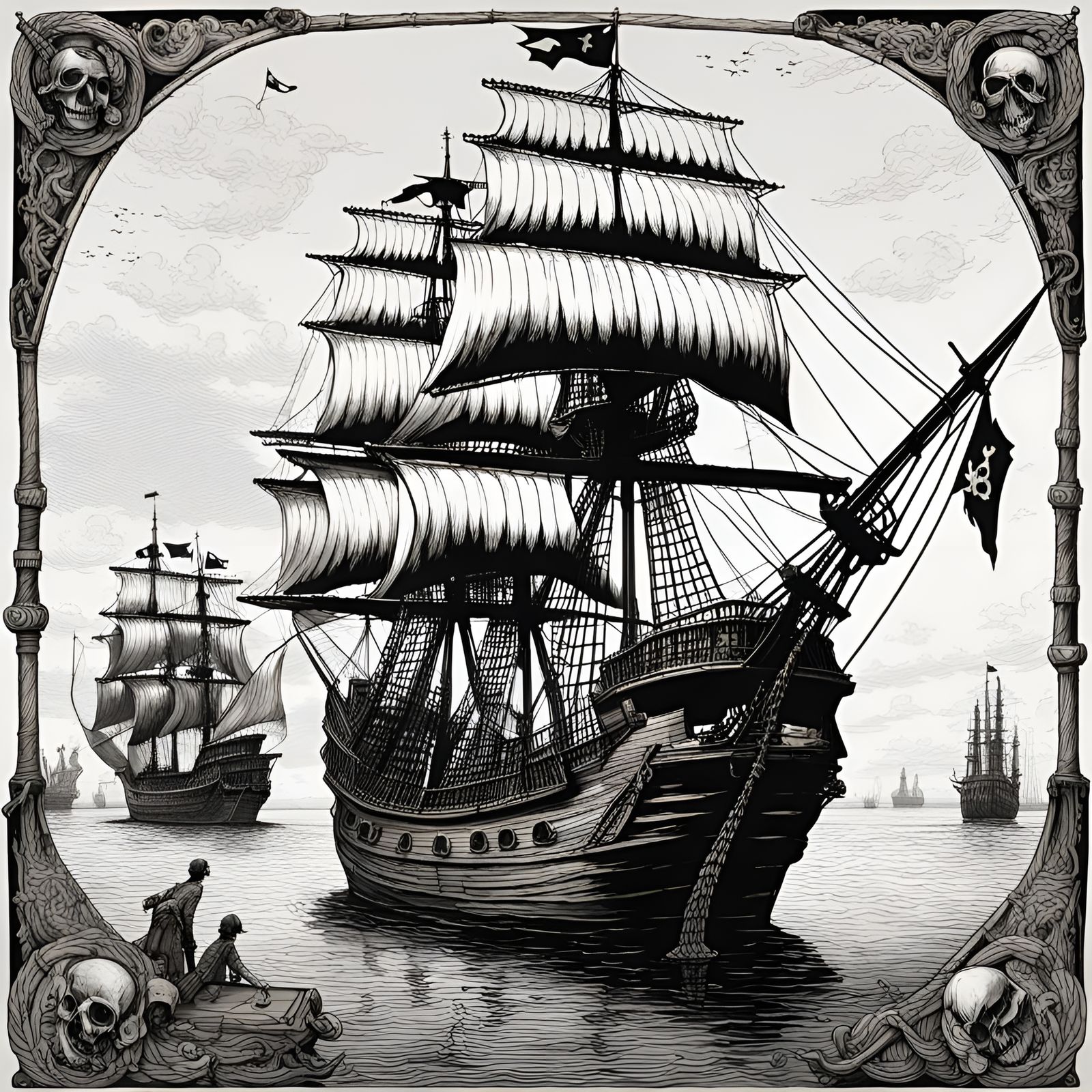Pirate ship … - AI Generated Artwork - NightCafe Creator