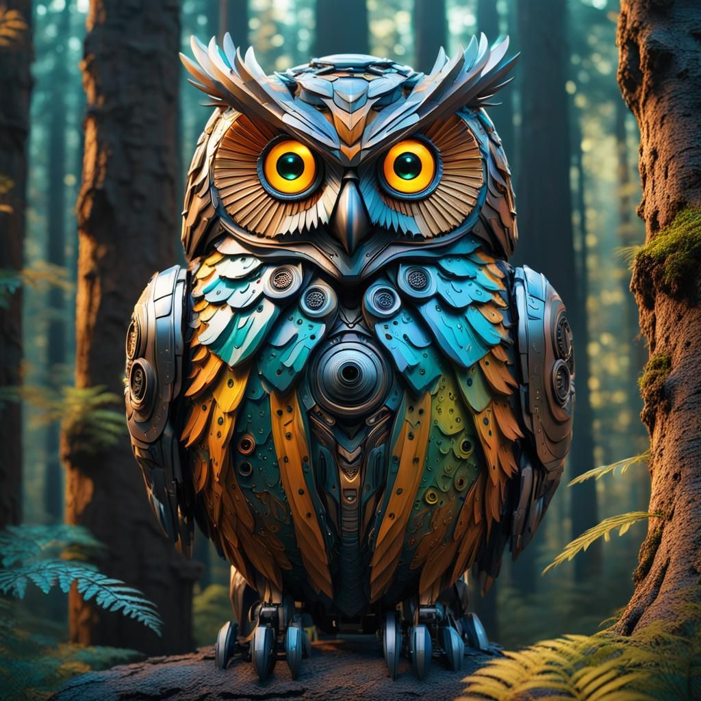 Nature vs. Machine - AI Generated Artwork - NightCafe Creator