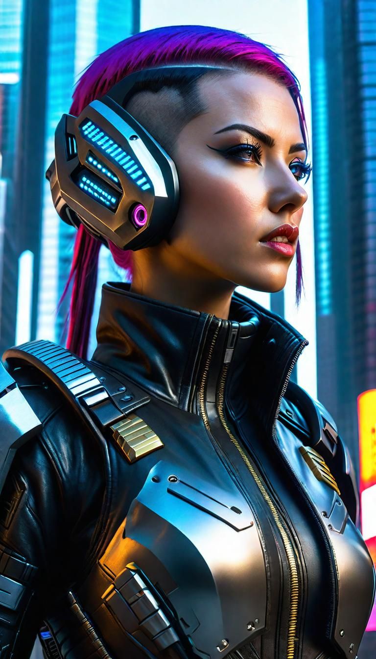 Cyber Lady - AI Generated Artwork - NightCafe Creator