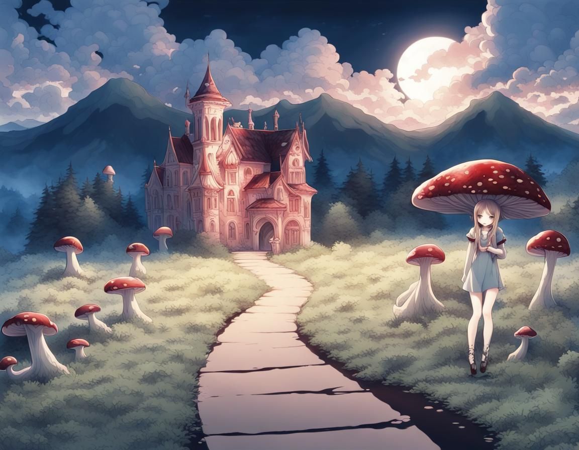 image carved in red marble: beautiful girl, surreal, grotesque ...