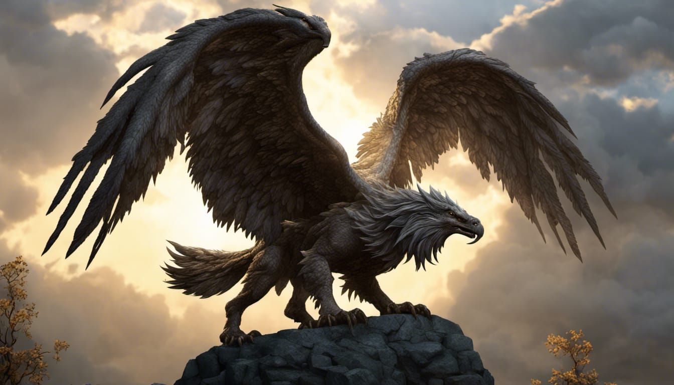 “The Gryphons of Mythos” 7 - AI Generated Artwork - NightCafe Creator