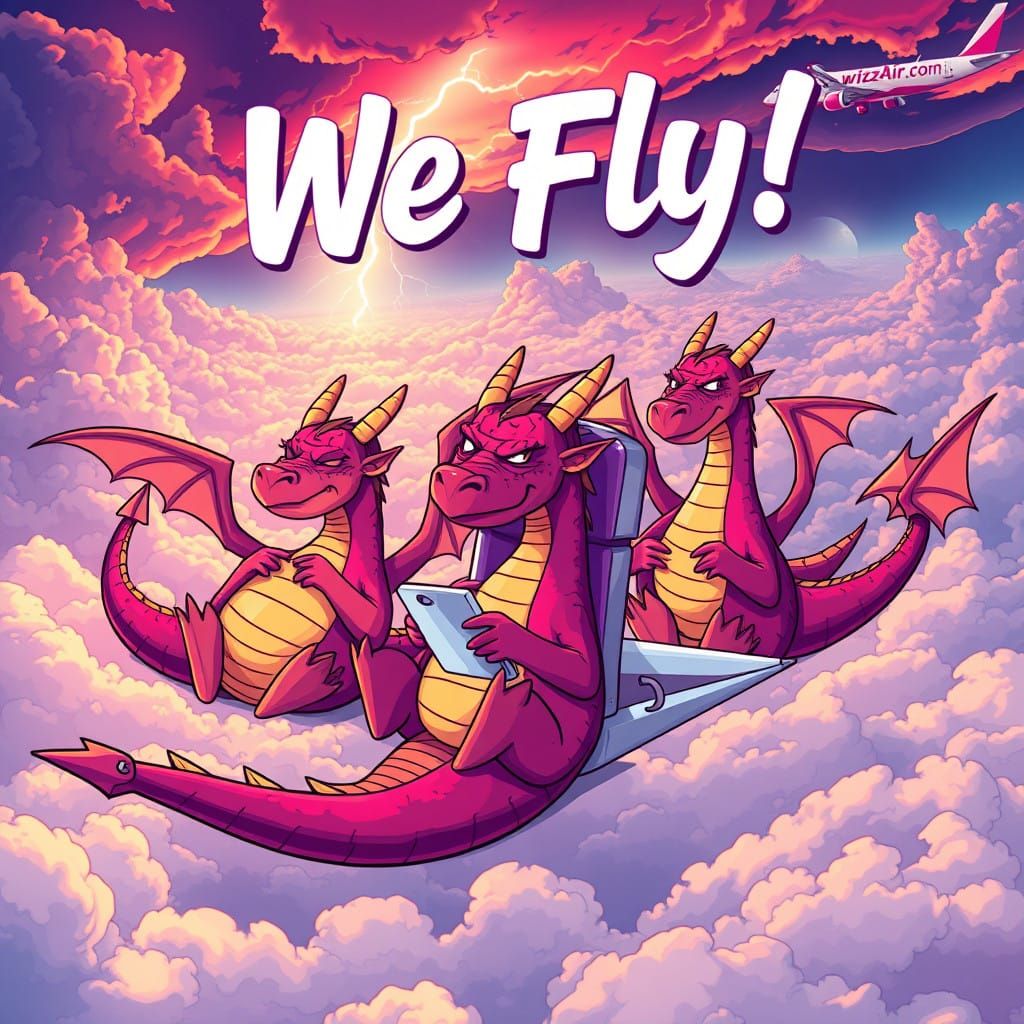 Lazy dragons - Lazy Dragons Soar Through the Skies on WizzAi...
