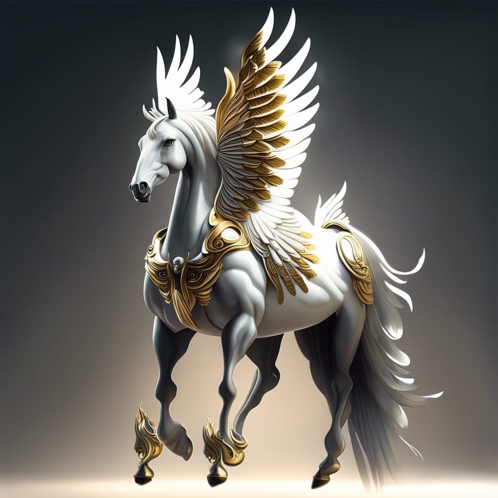 Powerful Pegasus - AI Generated Artwork - NightCafe Creator