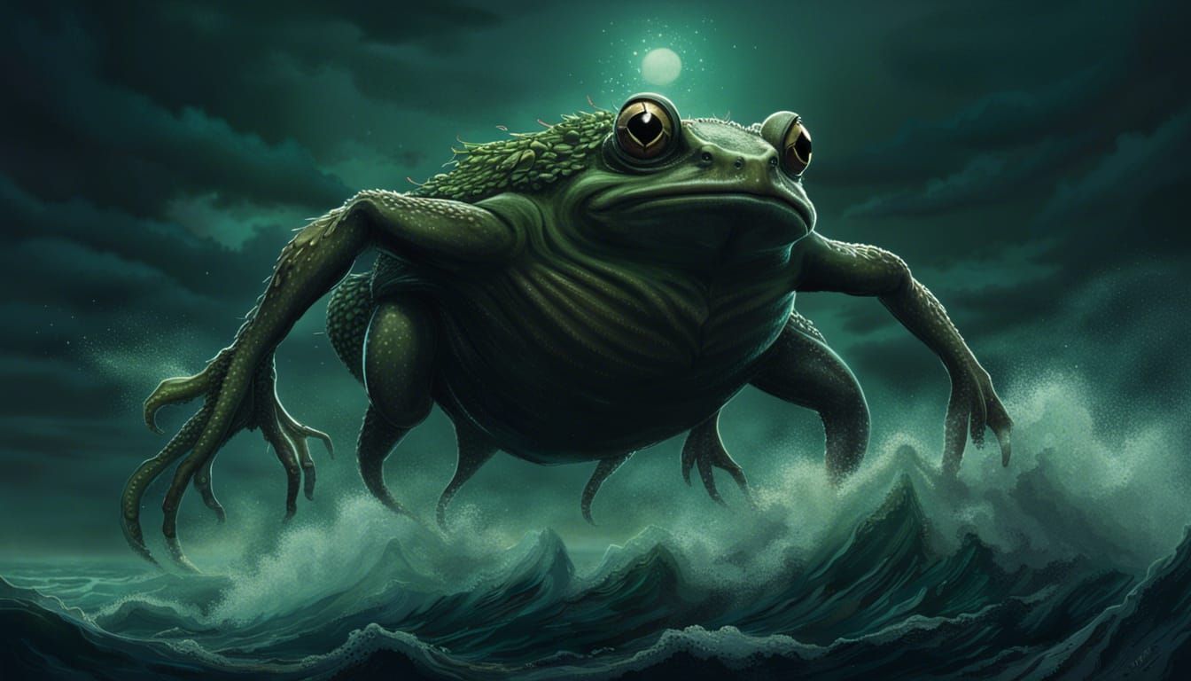 Frog God - AI Generated Artwork - NightCafe Creator