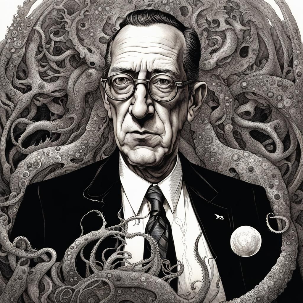 H.P. Lovecraft - AI Generated Artwork - NightCafe Creator