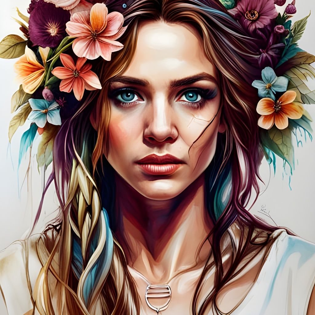 Insanely detailed closeup Full-body color portrait of gorgeous greek ...