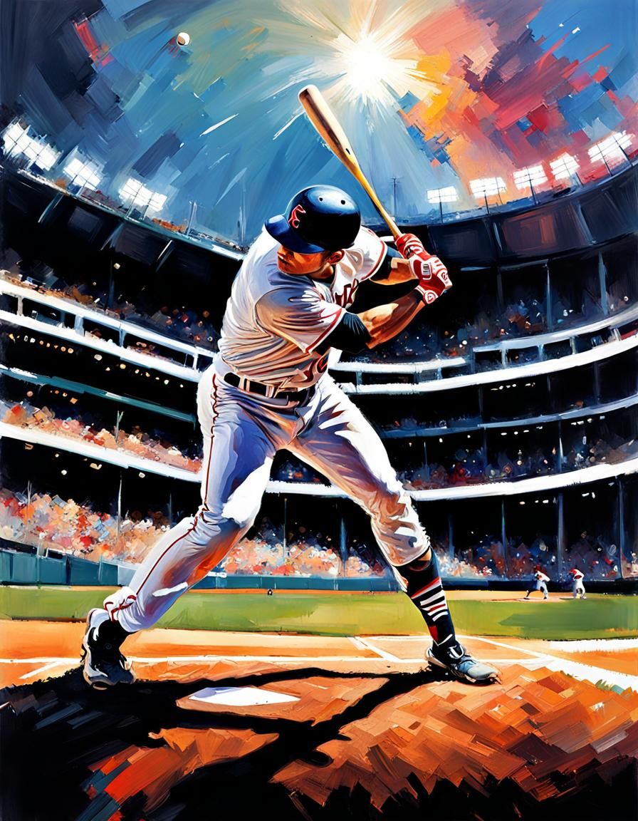 Baseball game - AI Generated Artwork - NightCafe Creator