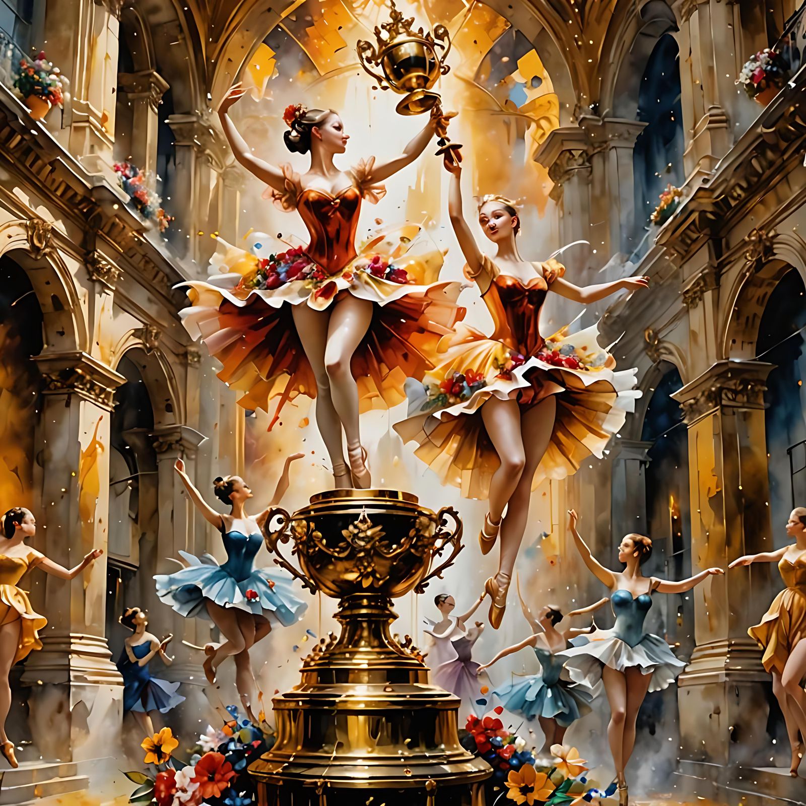 Beautiful Championship Ballet. - AI Generated Artwork - NightCafe Creator