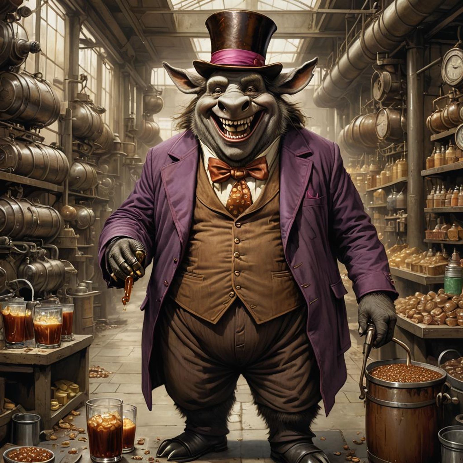 Silly Donkey aka Willy Wonka - AI Generated Artwork - NightCafe Creator