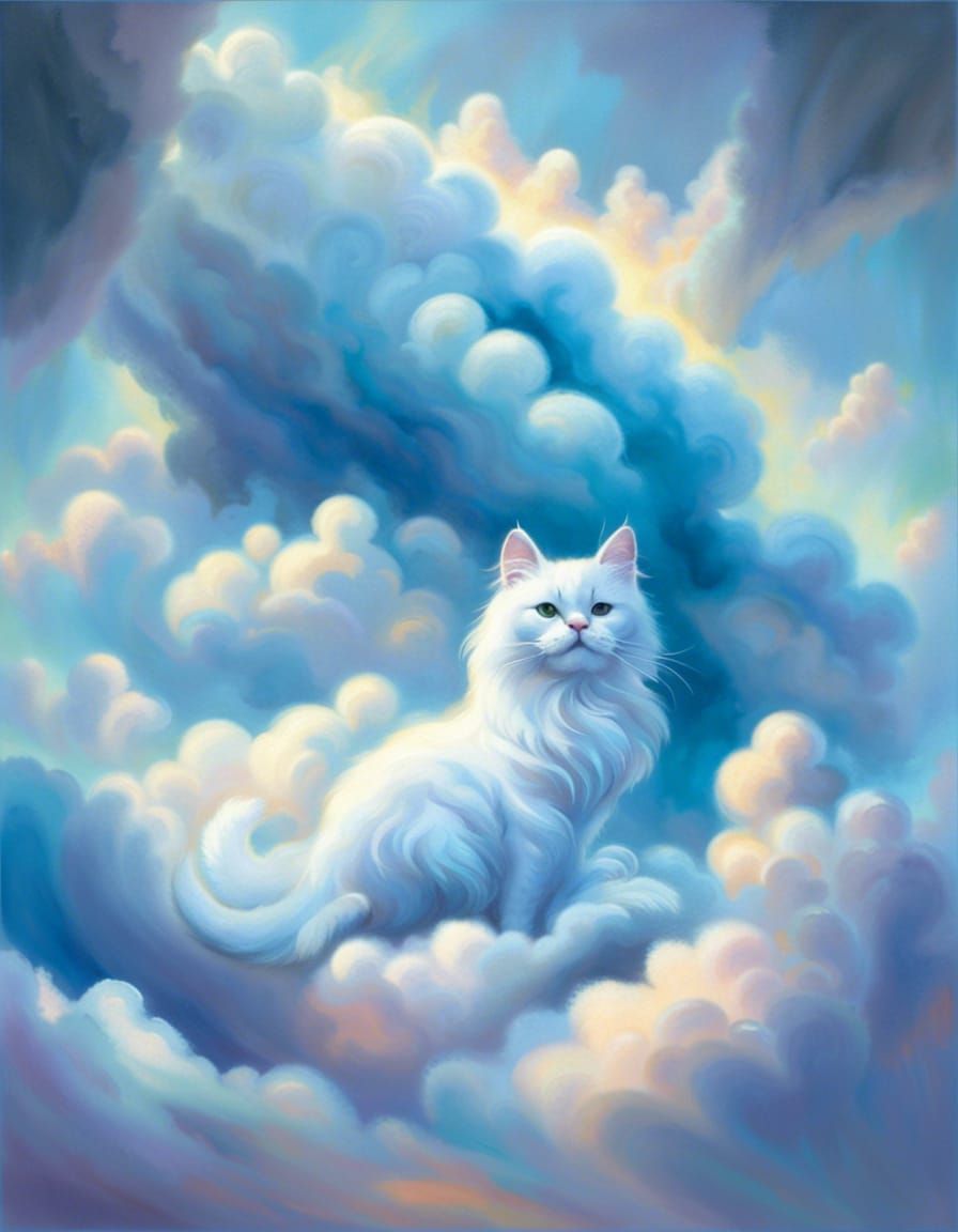 Feline Clouds - AI Generated Artwork - NightCafe Creator