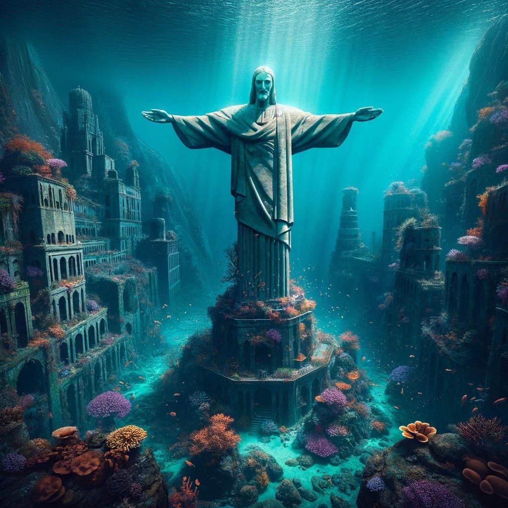 Sunken Christ - AI Generated Artwork - NightCafe Creator