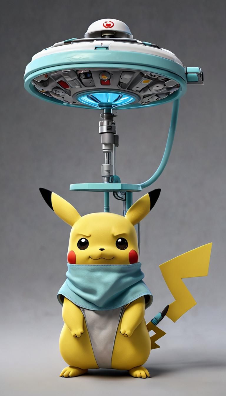Pikachu is a surgeon and is operating on an alien - AI Generated ...