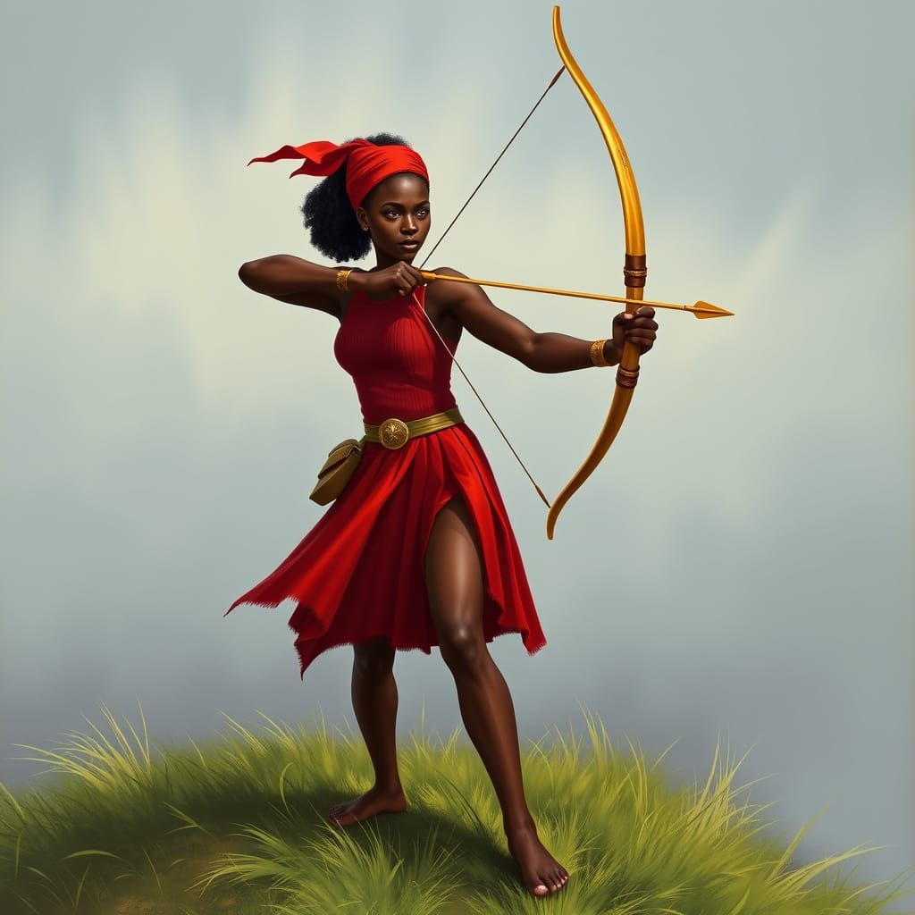 The champion archer ready for battle