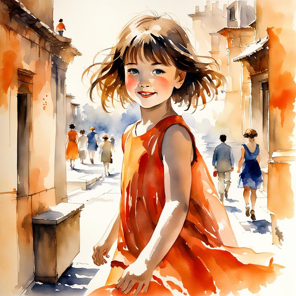 Little Girl - AI Generated Artwork - NightCafe Creator