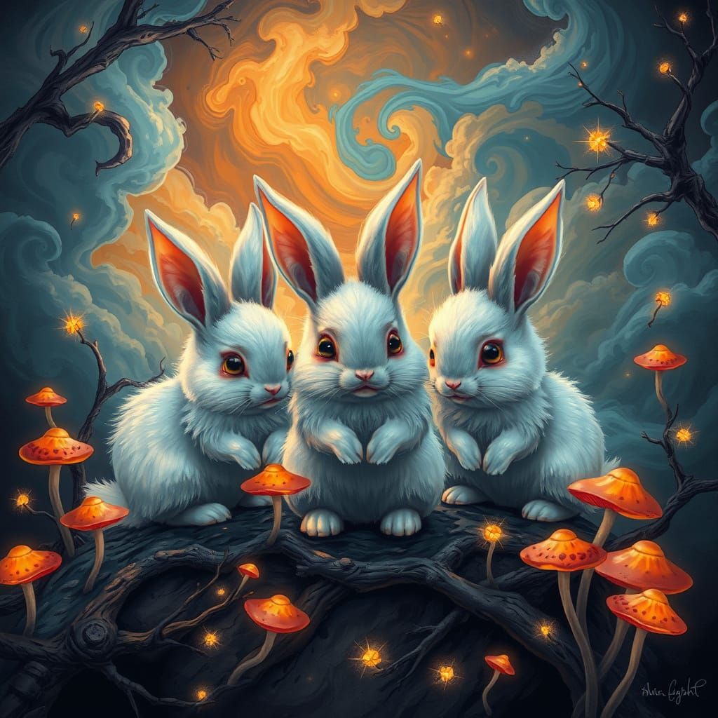 fluffy vampire bunnies - Dreamlike Whimsy of Fluffy Vampire ...