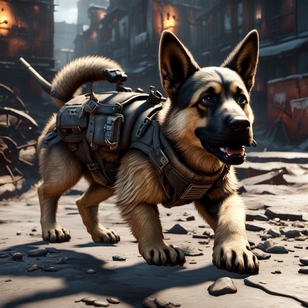 Baby Dogmeat from FO4 - AI Generated Artwork - NightCafe Creator