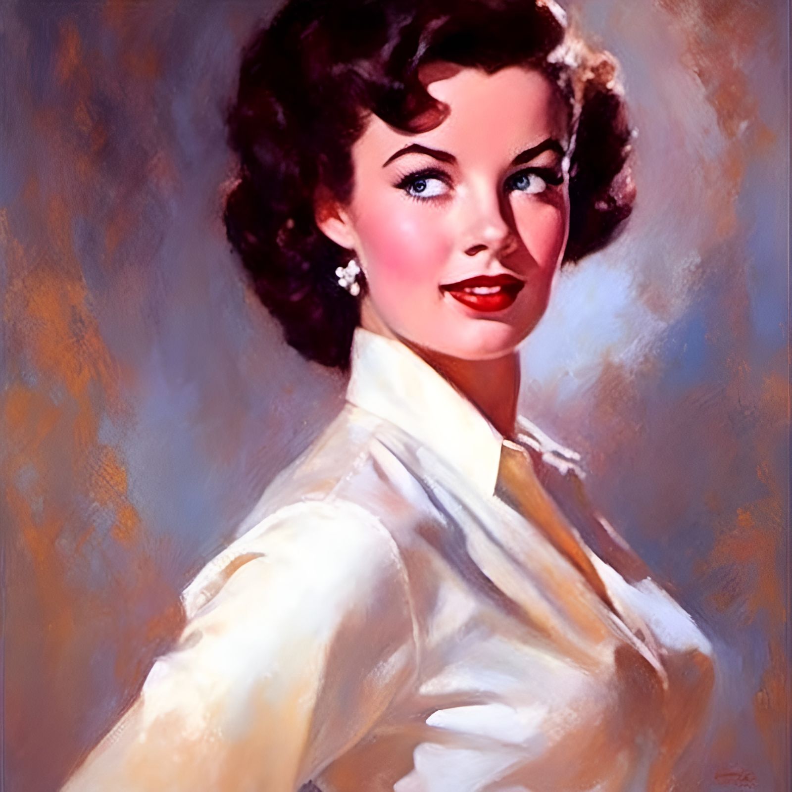 style of detailed oil painting by Howard Chandler Christy and Steve ...