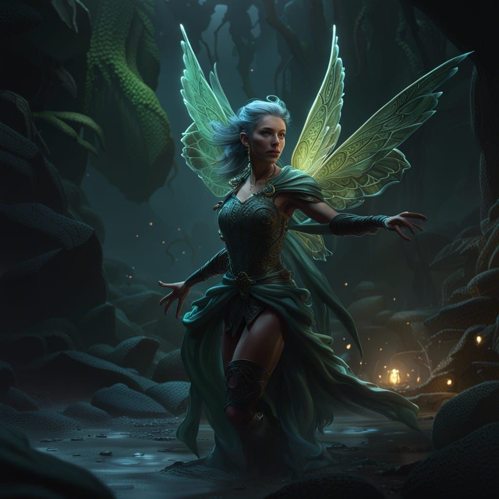 A female Sylph - AI Generated Artwork - NightCafe Creator