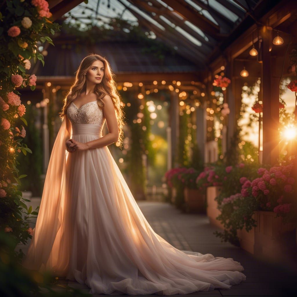 Bride and pavilion 3 - AI Generated Artwork - NightCafe Creator