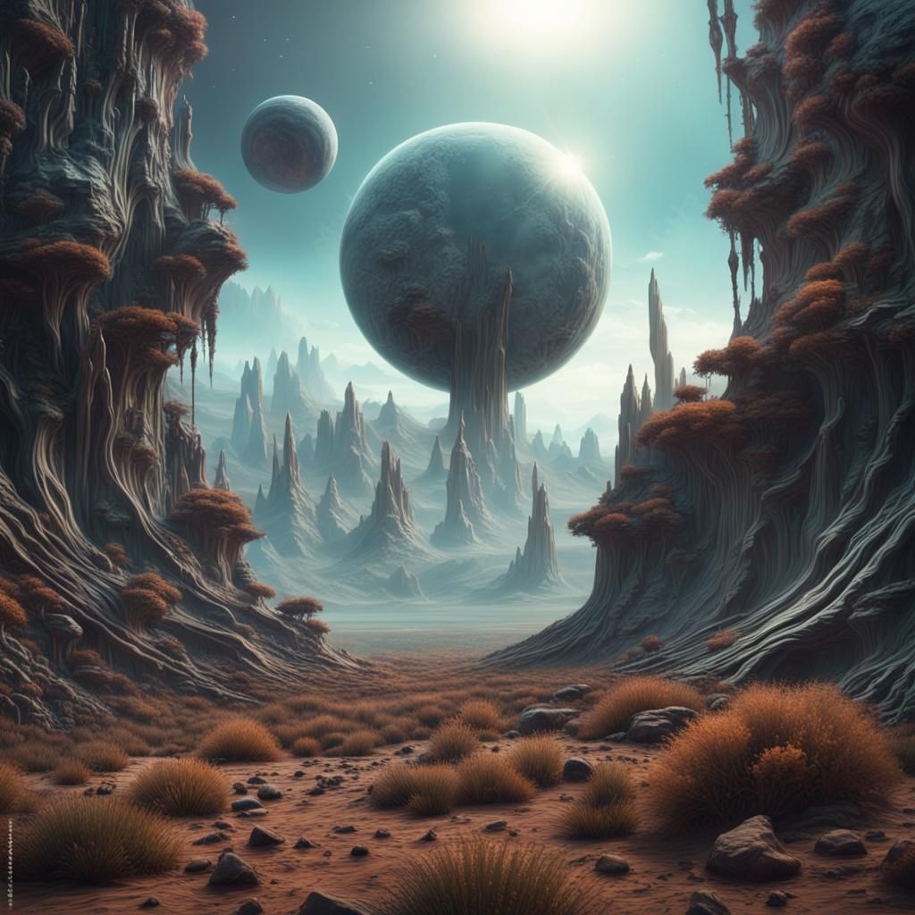 alien planet - AI Generated Artwork - NightCafe Creator