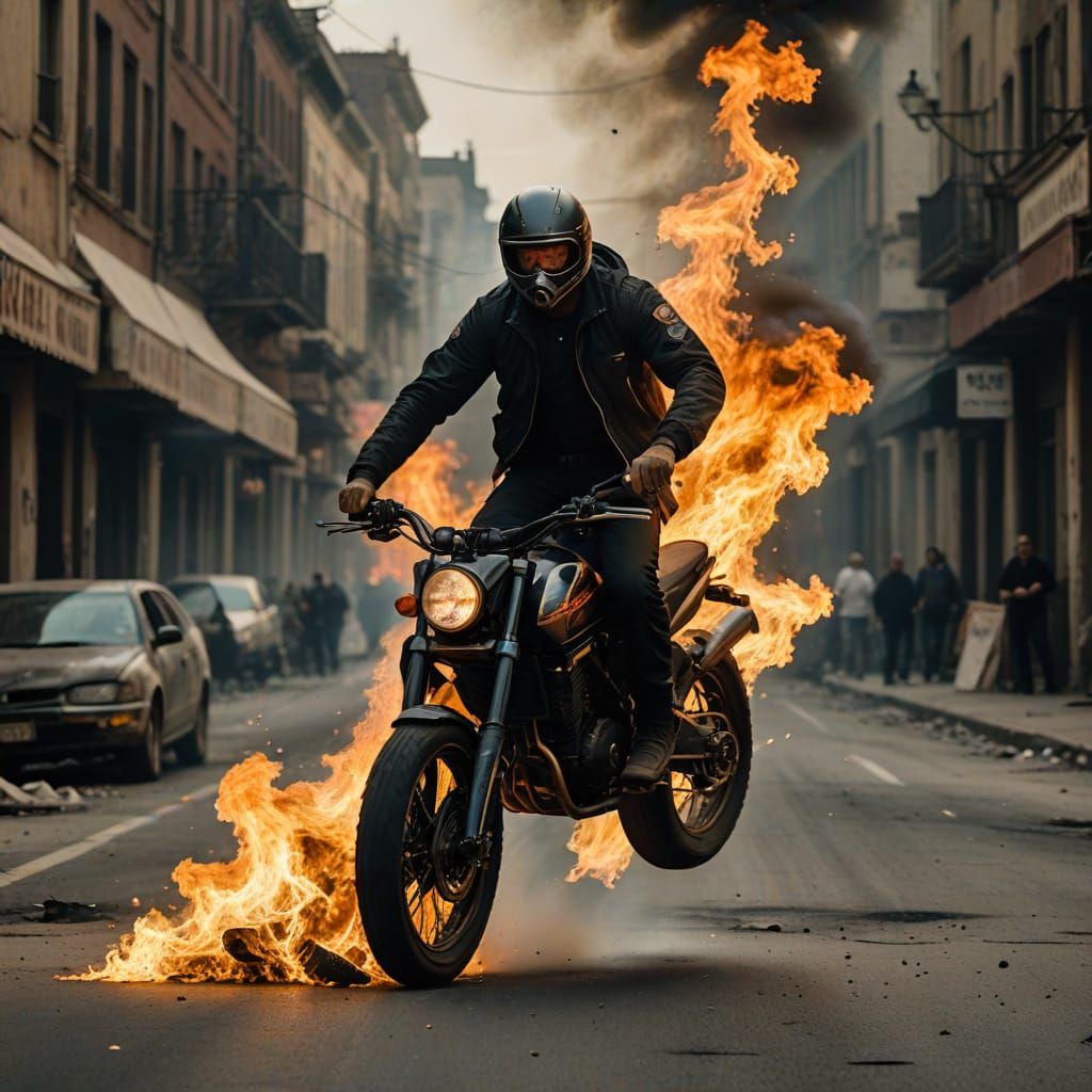 stuntman on fire - stuntman on fire