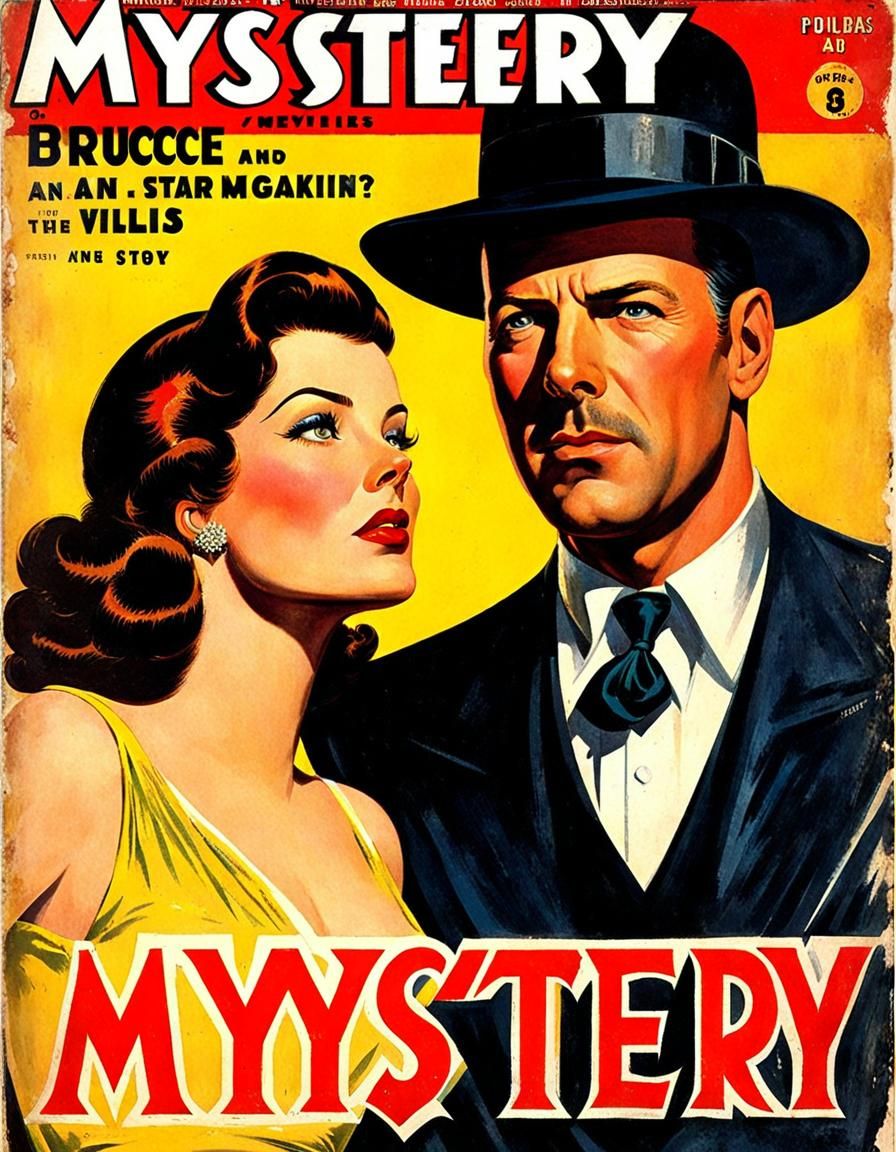 Pulp Mystery Cover #36 - AI Generated Artwork - NightCafe Creator