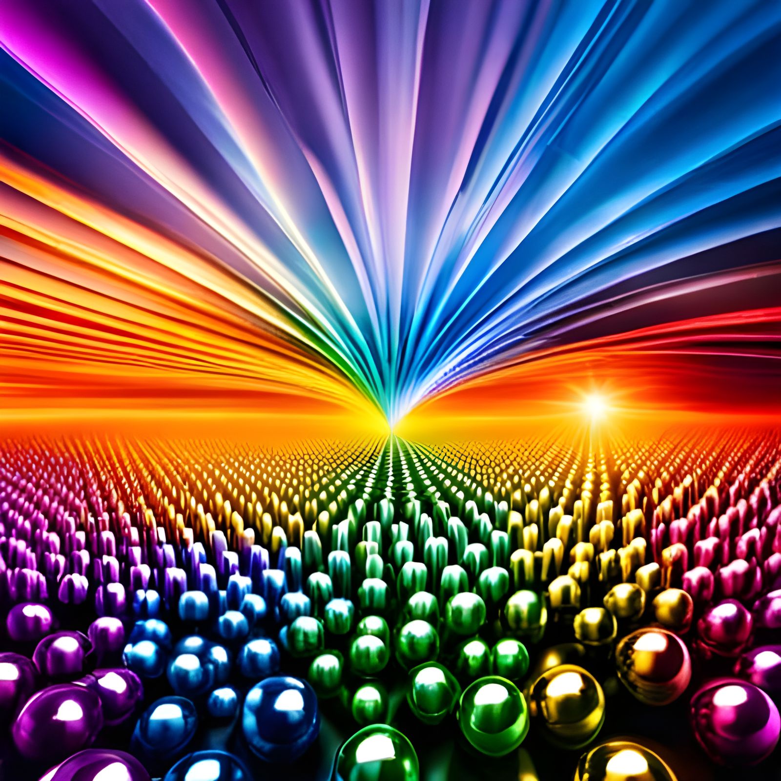 colored orbs - AI Generated Artwork - NightCafe Creator