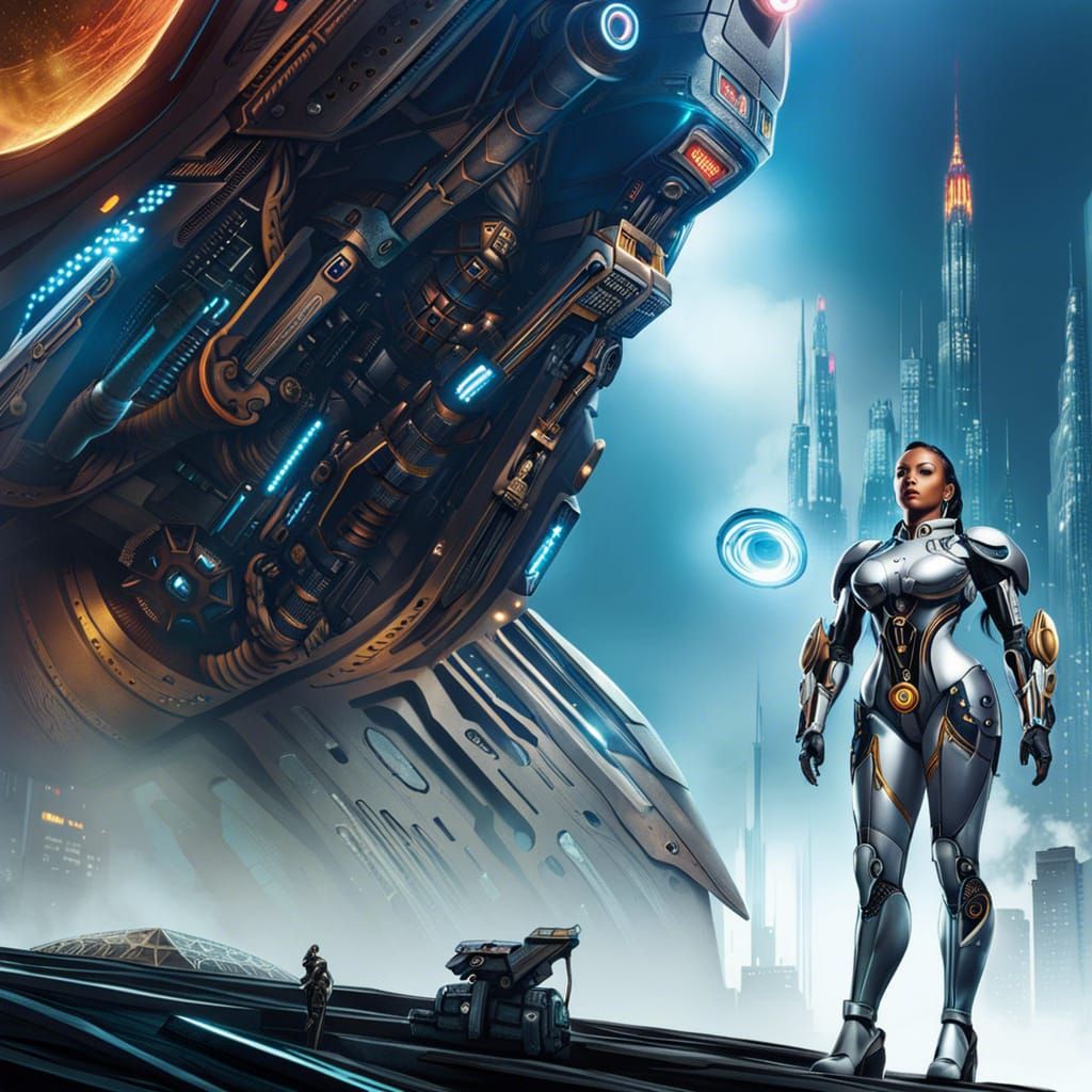 Cyborg City - AI Generated Artwork - NightCafe Creator