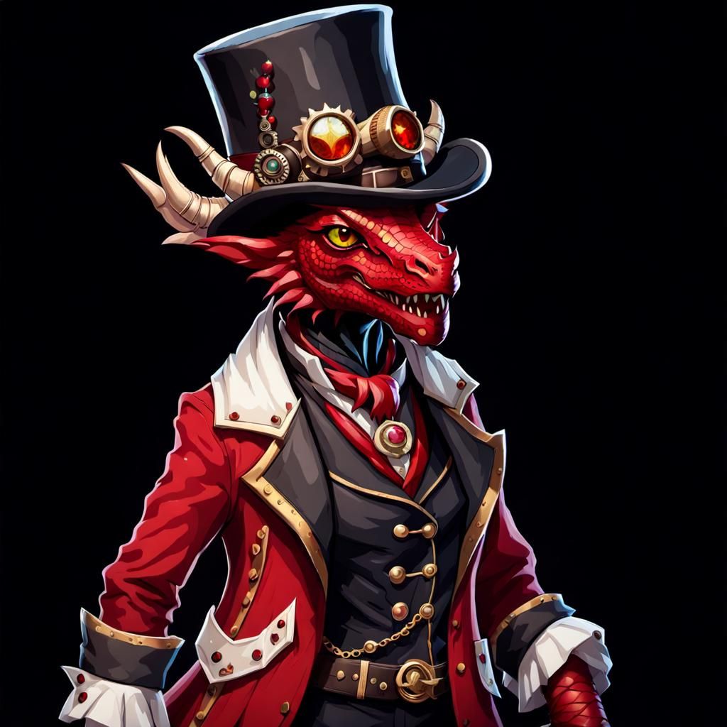 Hamse, the Red Kobold Merchant - AI Generated Artwork - NightCafe Creator