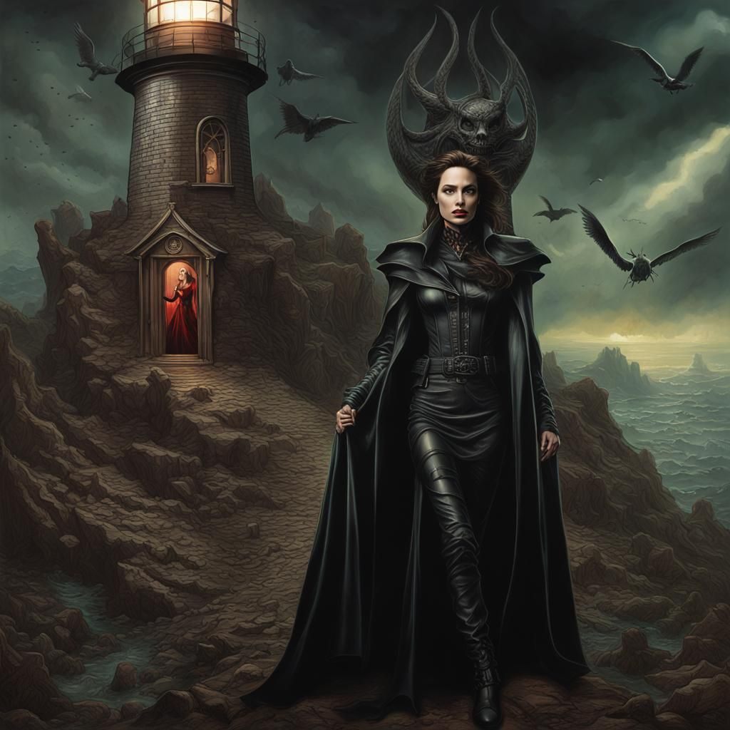 Jolie Magazine shows Angelina Jolie dressed in Gothic leather is ...