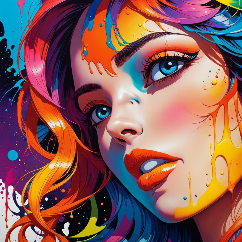 Face Color Portrait - AI Generated Artwork - NightCafe Creator