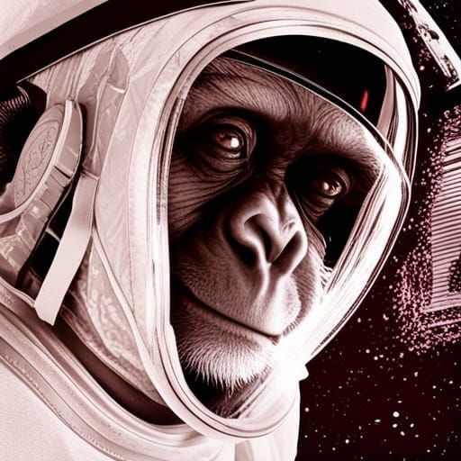 Ham the Astrochimp - AI Generated Artwork - NightCafe Creator