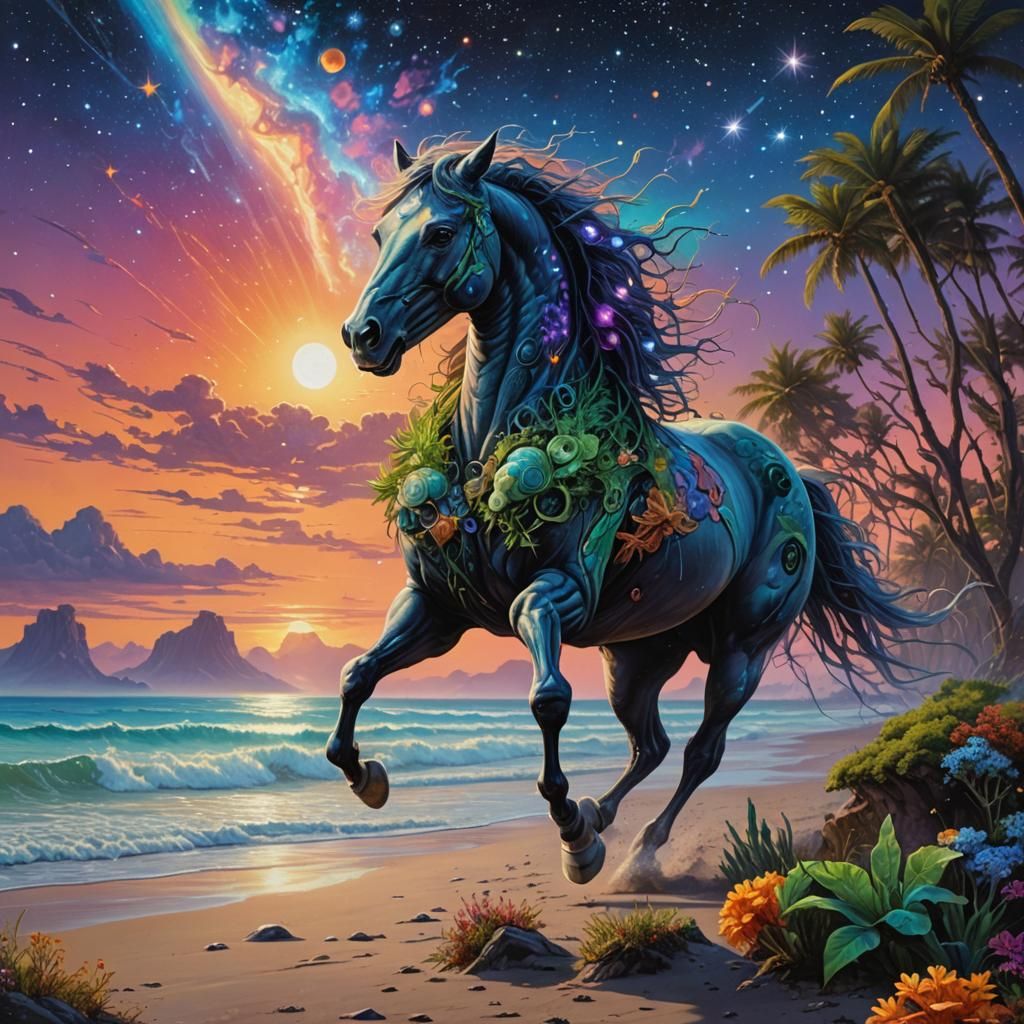 Alien Equus - AI Generated Artwork - NightCafe Creator