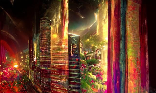 Space place with contrastful black striped fluctuations and trasparent ...