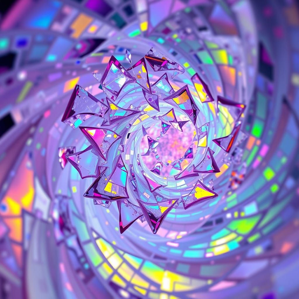 glass vortex - Glass Vortex in Dreamlike Colors