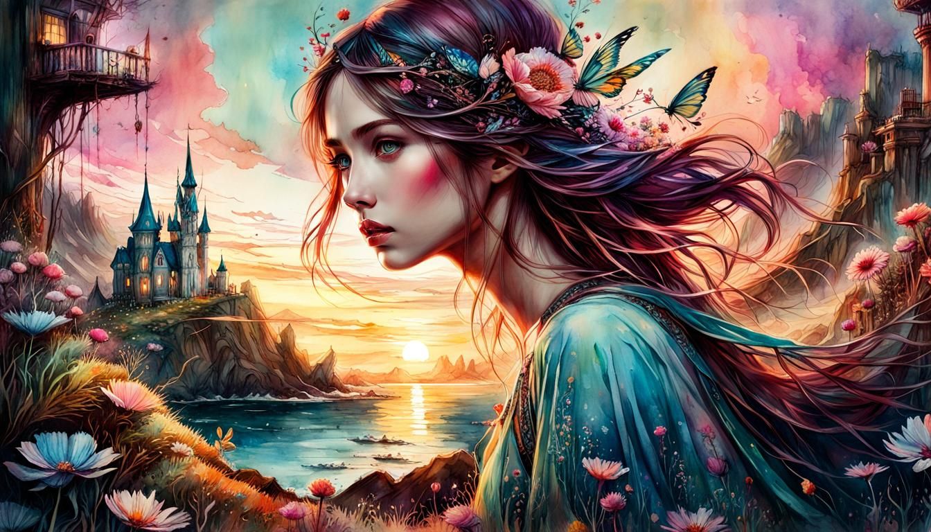 Fantasy Woman - AI Generated Artwork - NightCafe Creator
