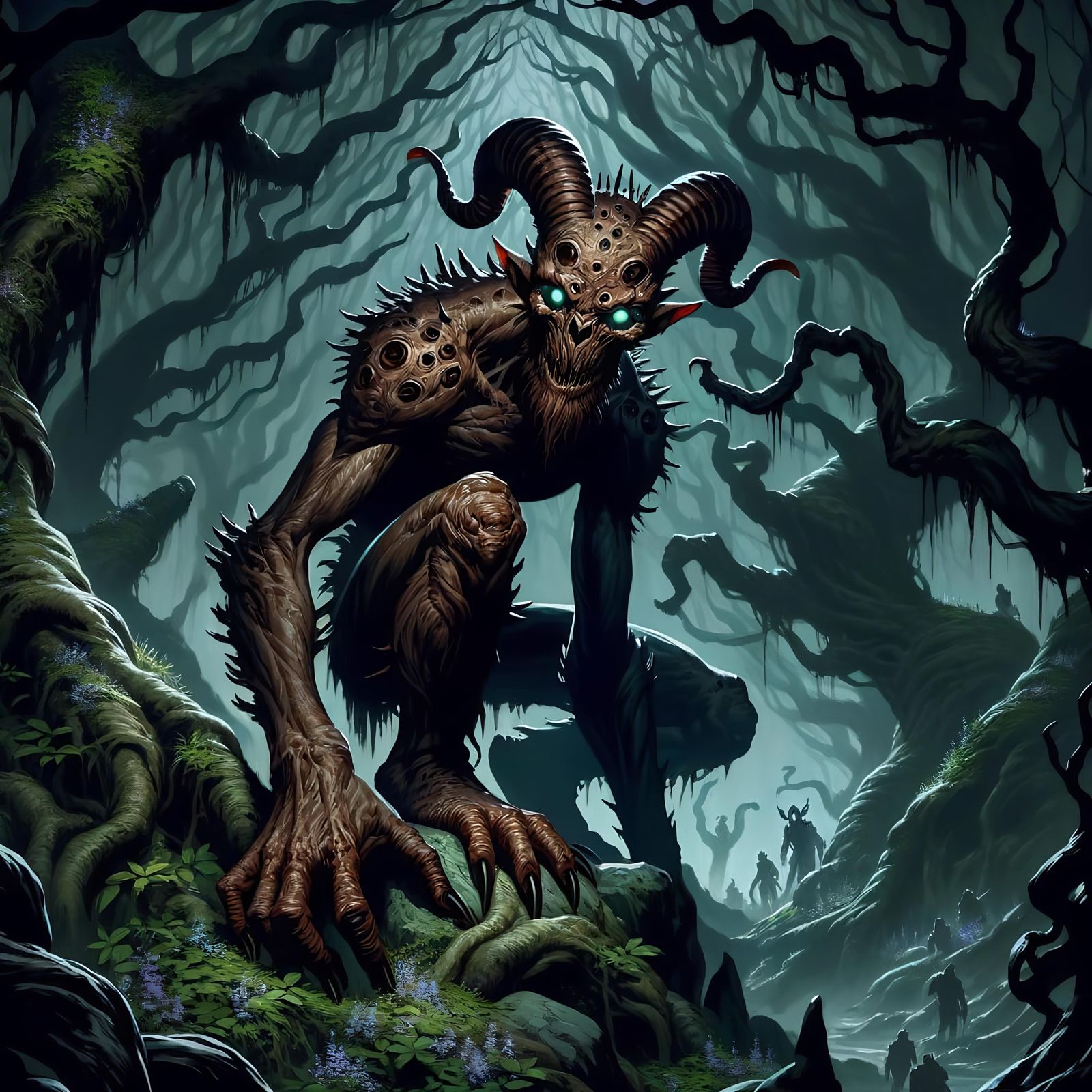 DND Series : Demon (Abyssal Skulker) - AI Generated Artwork - NightCafe ...