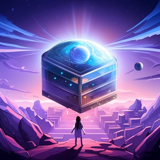 Waiting with hope - A futuristic pandora's box - AI Generated Artwork ...