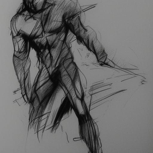 A Generic Body! (Pencil Sketch Homage to Bill Sienkiewicz!) - AI ...