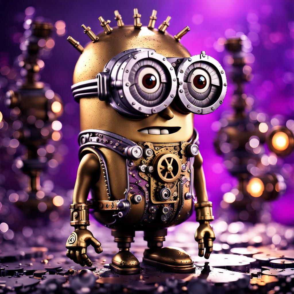 Minions Con Morado