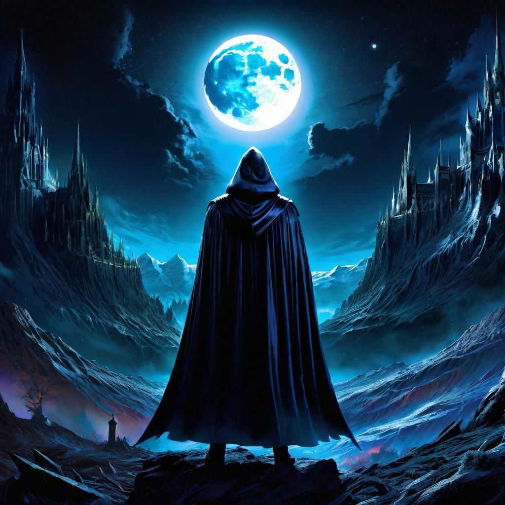 "Moonlit Cloak" - AI Generated Artwork - NightCafe Creator