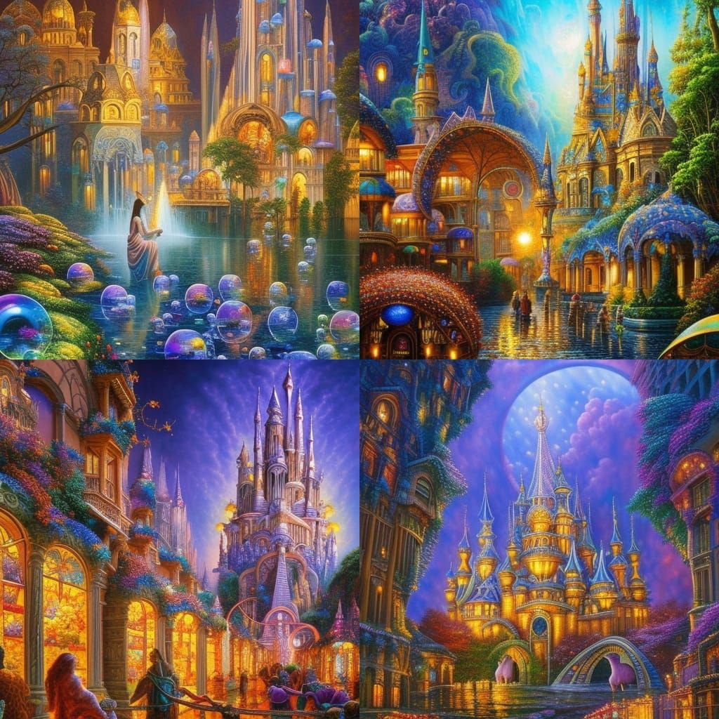 a fantastical magical city made of soap bubbles james mccarthy michael ...