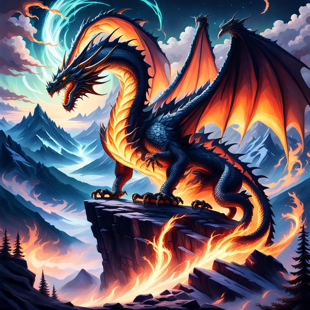 a mystical dragon - AI Generated Artwork - NightCafe Creator