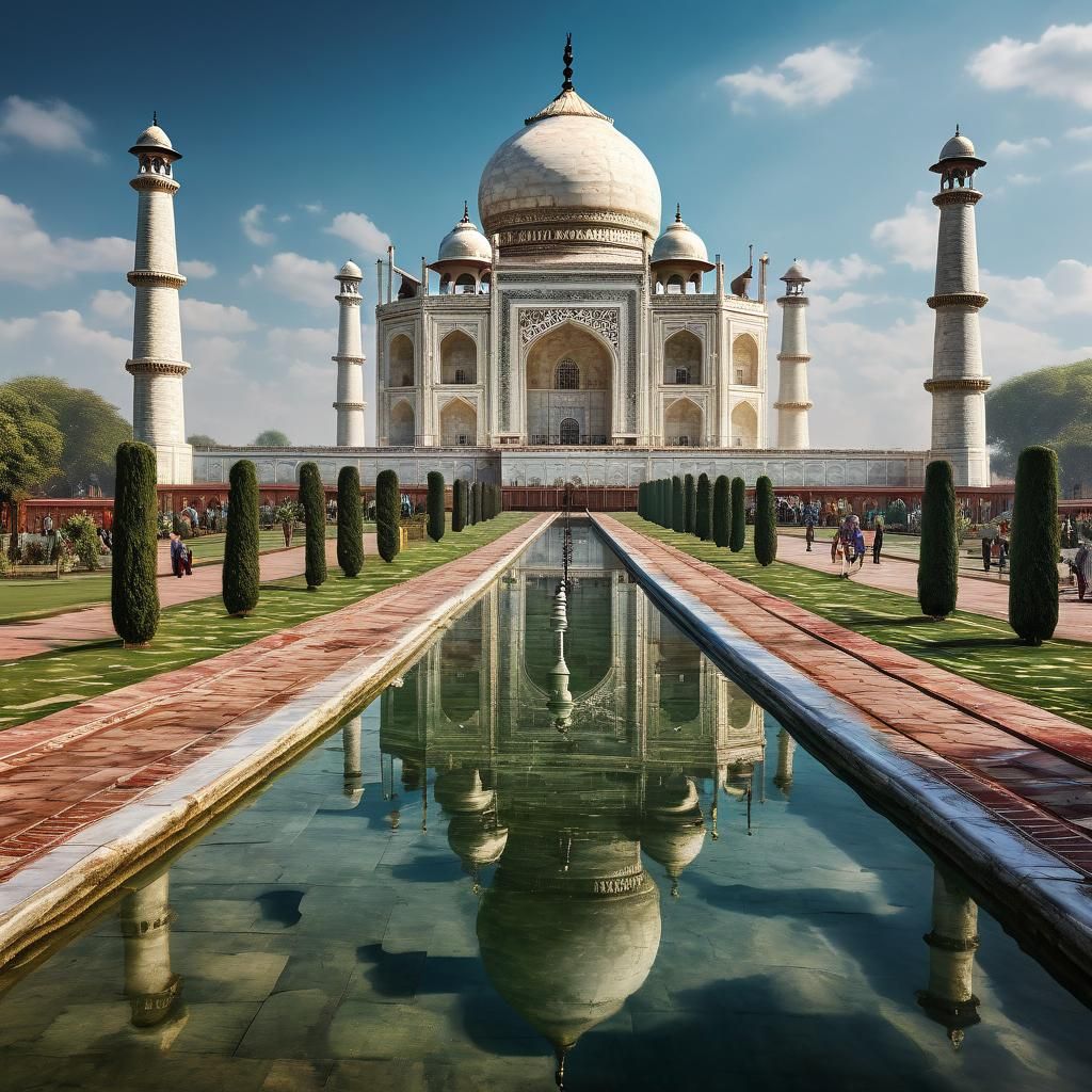 The Taj Mahal - AI Generated Artwork - NightCafe Creator