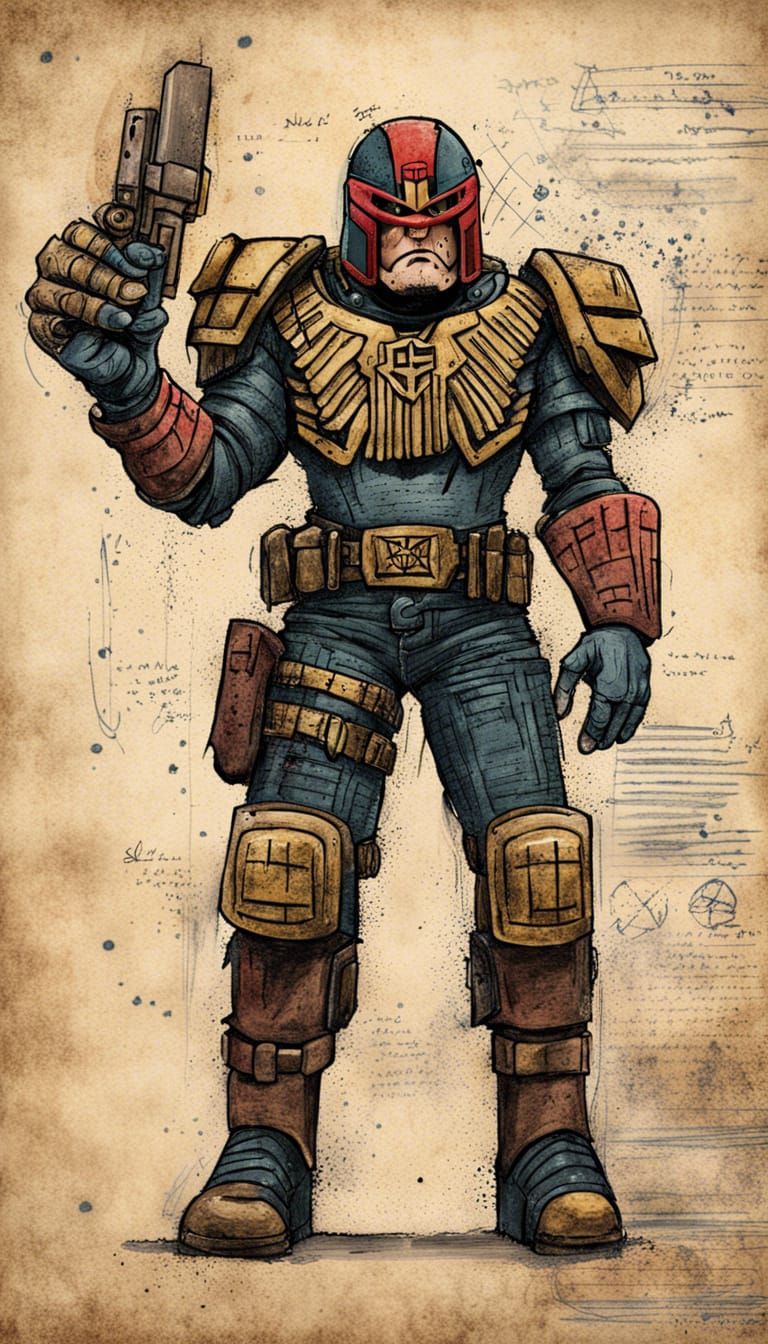 "JUDGE DREDD" - AI Generated Artwork - NightCafe Creator